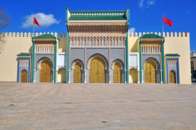 Ancient Architecture of Fes, Morocco Stock Photo - Image of gate ...