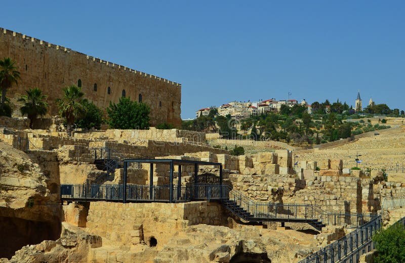 Ancient Architecture of Jerusalem Stock Image - Image of architecture ...