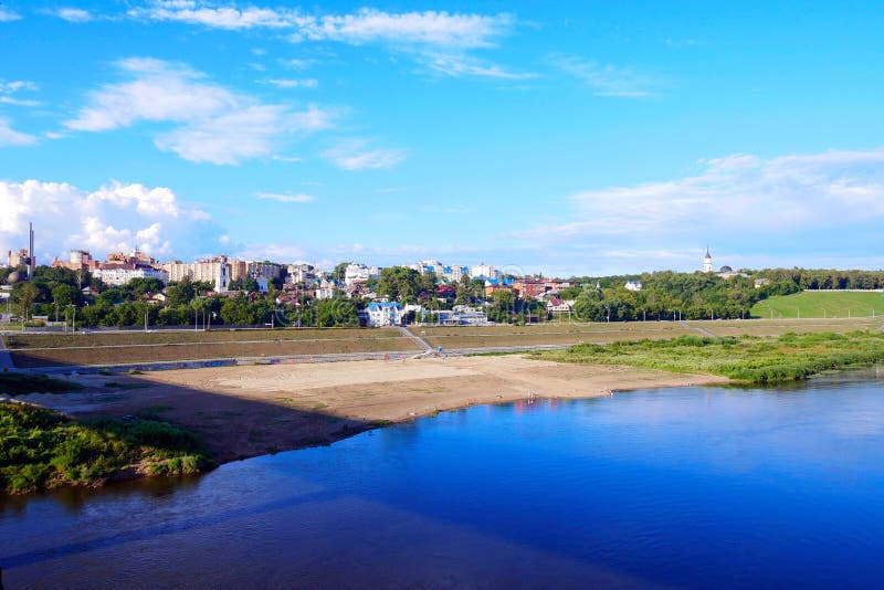 Old Houses in the City of Kaluga. Ancient Architecture in Kaluga Stock ...