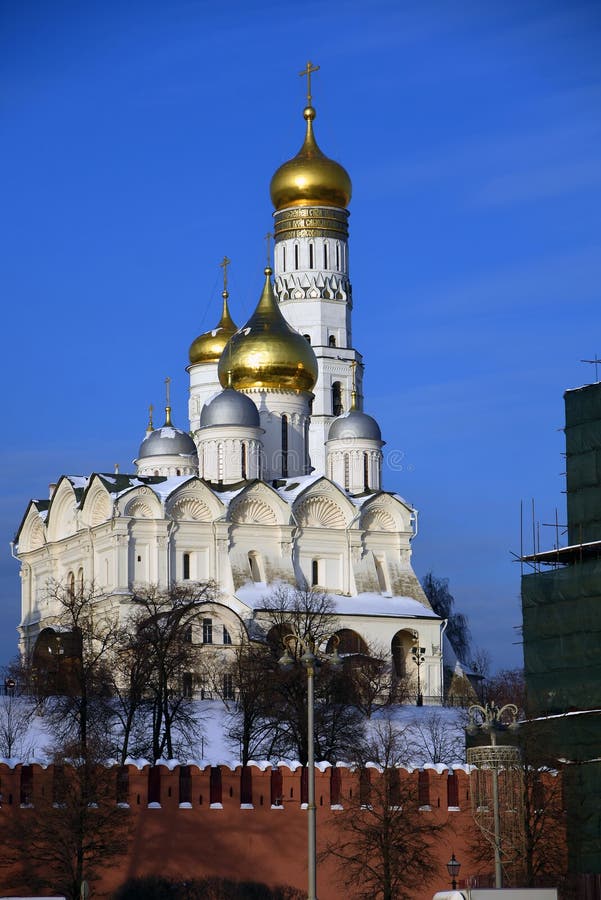 Ancient Architecture of Moscow Kremlin. Stock Image - Image of belfry ...