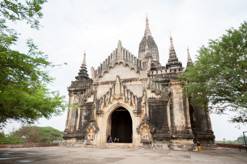 Ancient Architecture of Old Buddhist Temples at Bagan Kingdom, M Stock ...