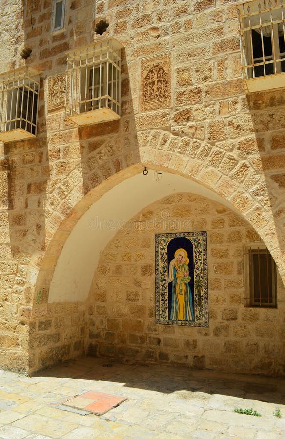 Ancient Architecture in the Old City of Jerusalem Stock Image - Image ...