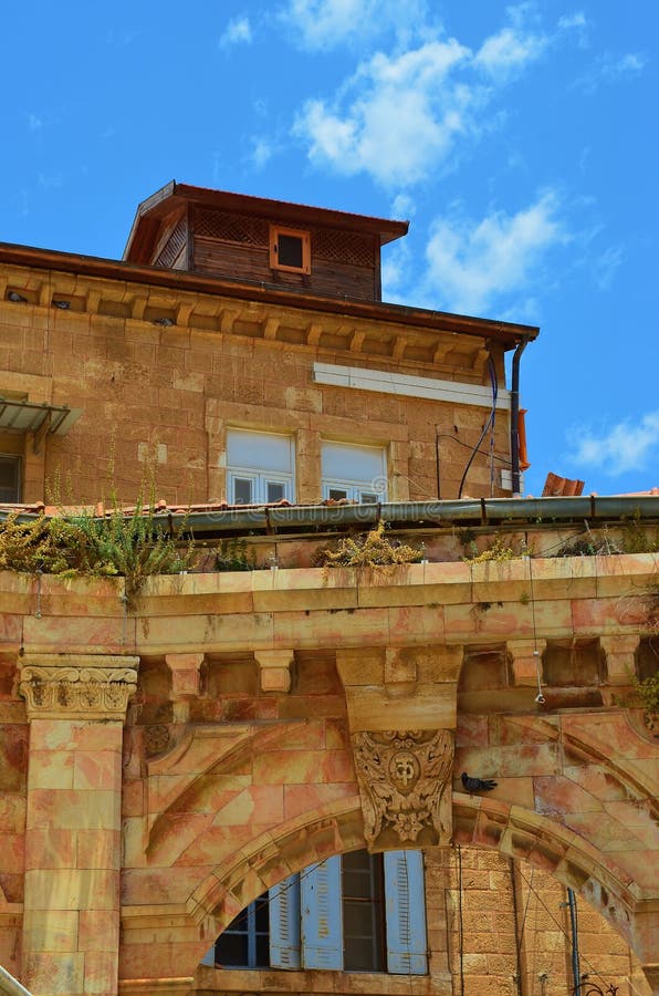Ancient Architecture in the Old City of Jerusalem Stock Photo - Image ...