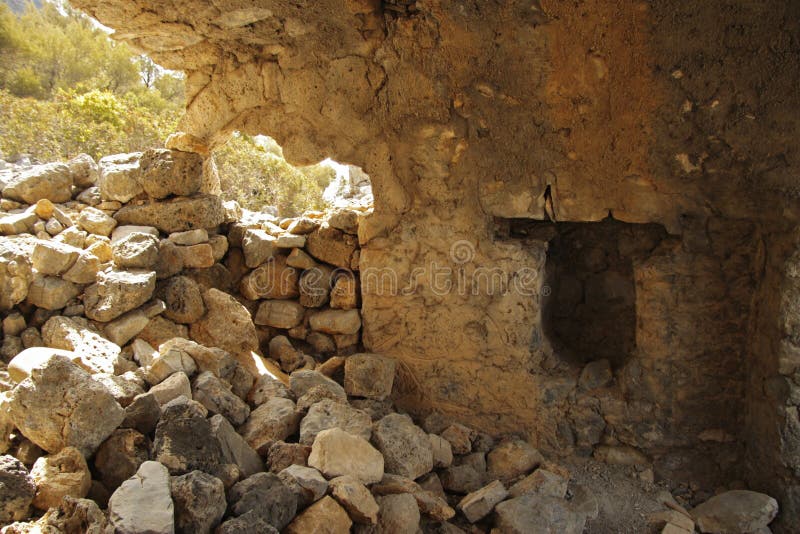 Ancient Architecture on St. Nicholas Island - Gemiler Island, Turkey ...