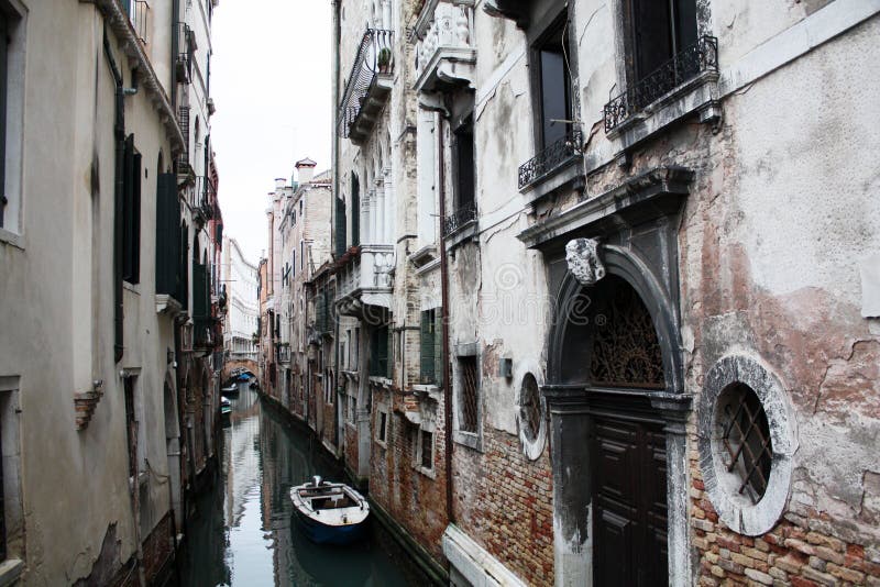 Ancient Architecture in Venice Stock Photo - Image of boat, bridge ...