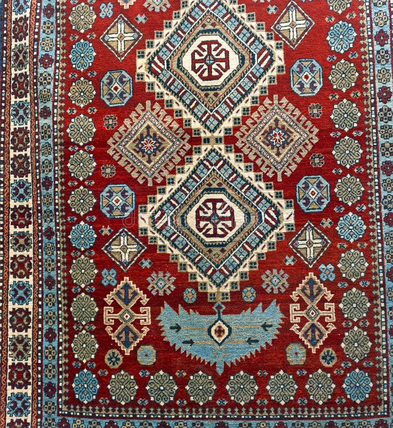 Ancient Armenian Carpet Pattern Stock Photo - Image of crafts, colour ...