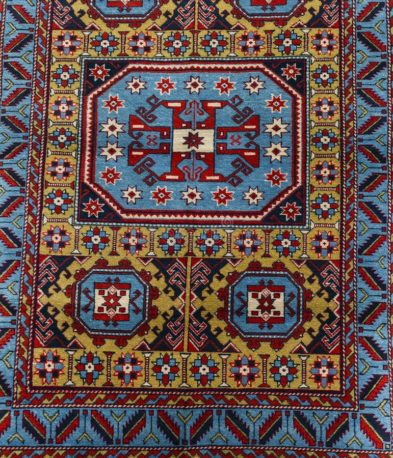 Ancient Armenian Carpet Pattern Stock Image - Image of colorful, colour ...
