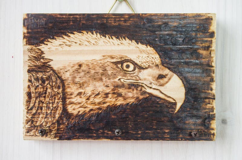 The Ancient Art of Pyrography, Wood and Fire, the Eagle`s Eye, Hang ...