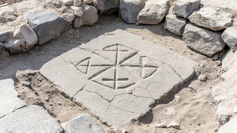 Ancient Artifacts in the Desert Stock Image - Image of symmetrical ...