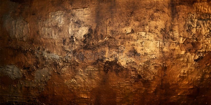 Ancient Artistic Old Grunge Copper Bronze Rusty Texture Dark Background ...