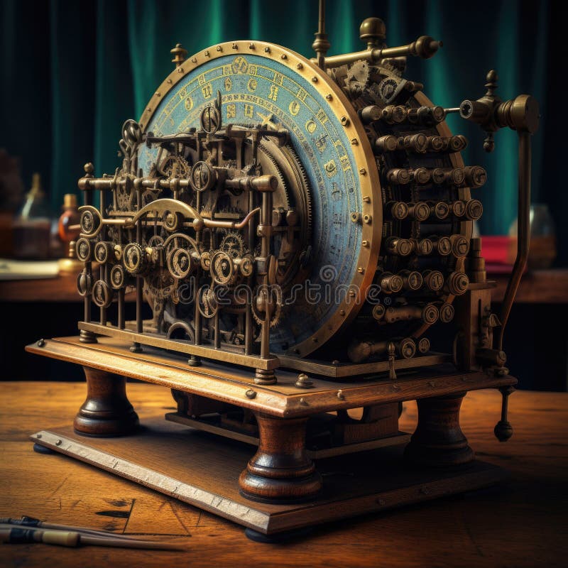 Ancient Astronomical Calculation Machine Stock Illustration ... Ancient Astronomical Calculation Machine Stock Illustration ...
