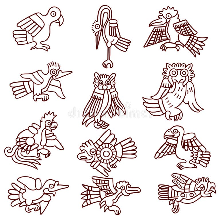 Aztec Bird Stock Illustrations – 9,093 Aztec Bird Stock Illustrations ...