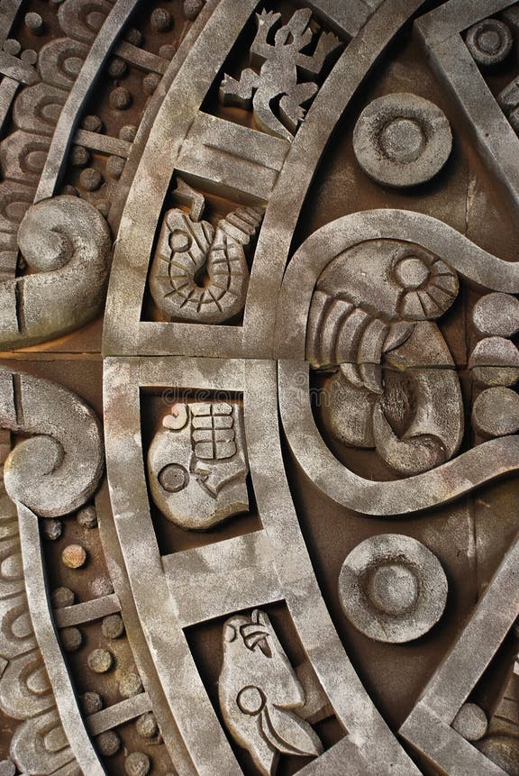 Ancient aztec calendar stock photo. Image of solar, zodiac - 6460316