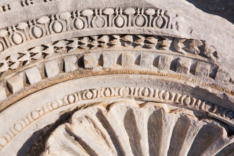 Ancient Background. Ancient Greek Style, Curly Architectural Element ...