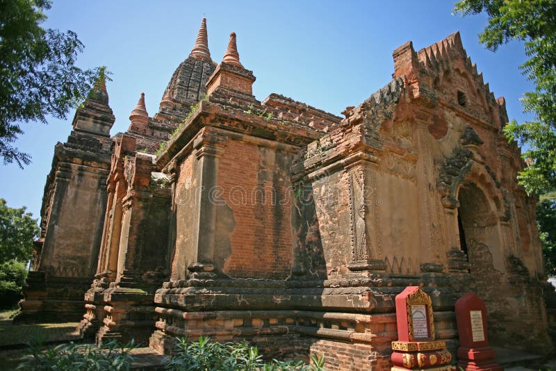 Ancient Bagan temple stock photo. Image of land, architecture - 111531810