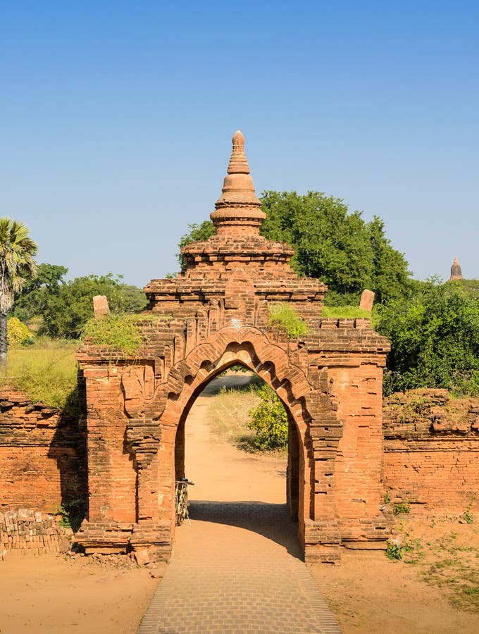 Ancient Bagan Temple, Myanmar Stock Image - Image of brick, wall: 39883737