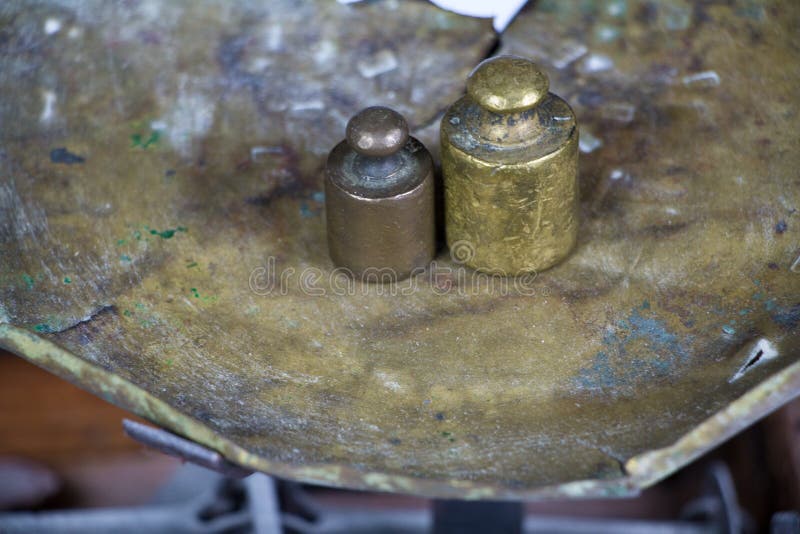 Ancient balance stock photo. Image of metal, antique - 97142184