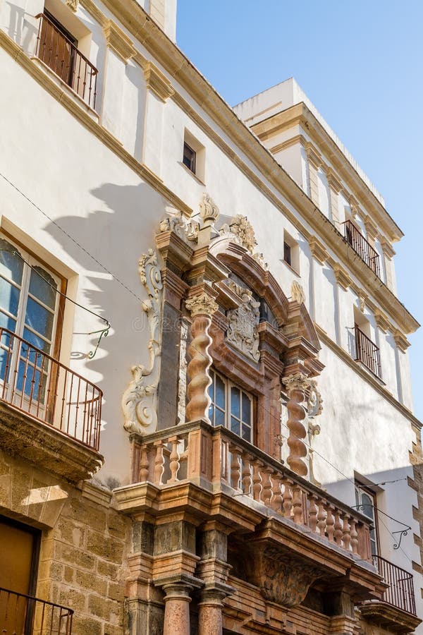 Ancient Balcony in Seville stock image. Image of europe - 80388425