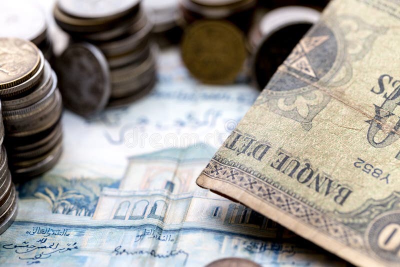 Ancient Banknotes of the Kingdom of Morocco Stock Photo - Image of ...