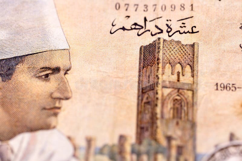 Ancient banknotes 100 Mad stock photo. Image of ancient - 105019548