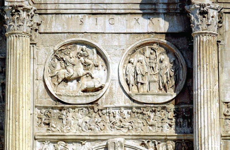 Ancient bas-reliefs stock image. Image of antiquity, style - 95960819