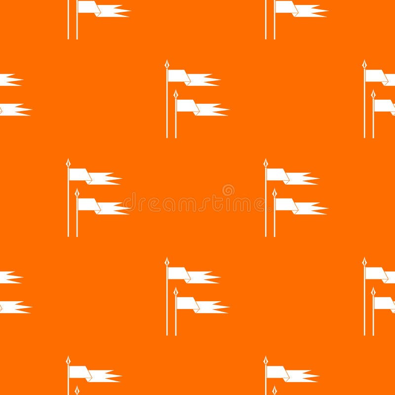 Ancient Battle Flags Pattern Seamless Stock Vector - Illustration of ...