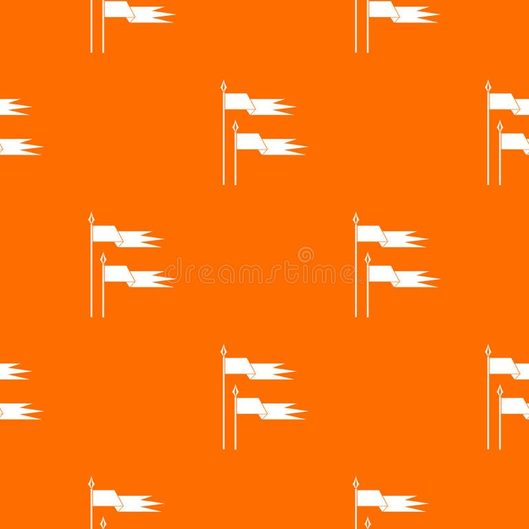 Ancient Battle Flags Pattern Seamless Stock Vector - Illustration of ...