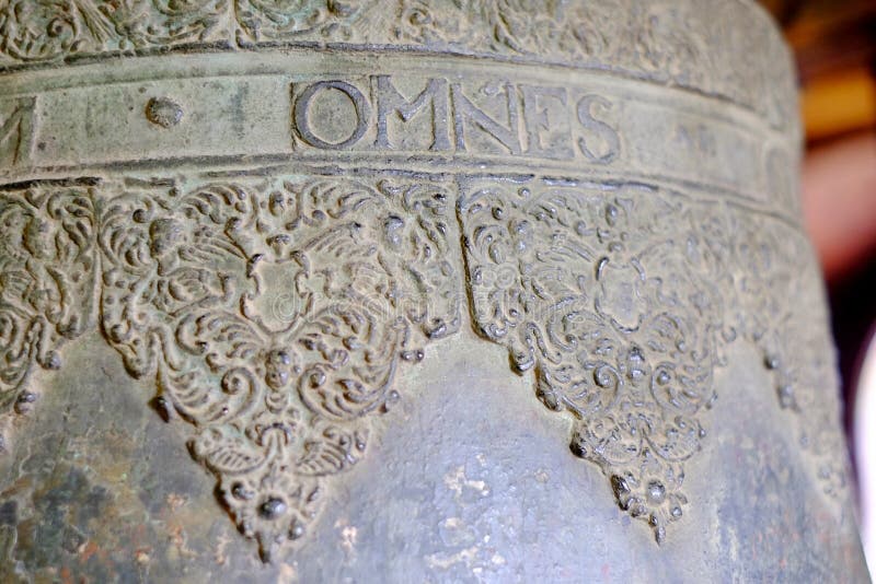 Ancient bell, old stock photo. Image of cathedral, metal - 69084838