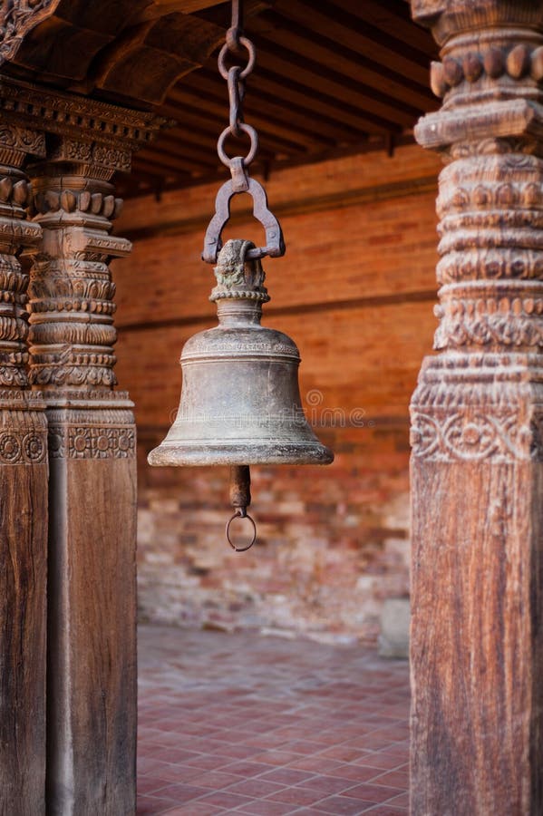 Ancient Bell stock image. Image of nepalese, newar, culture - 39979121