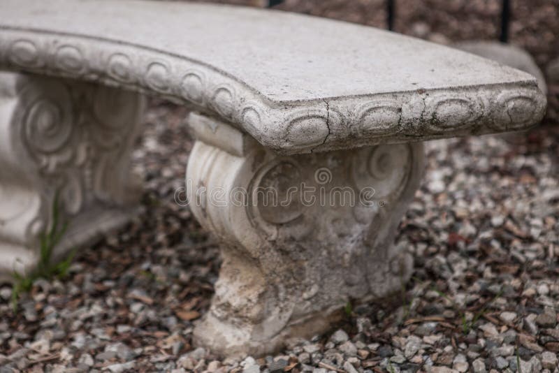 Ancient Bench in a Park, Garden Architecture, Background Stock Photo ...