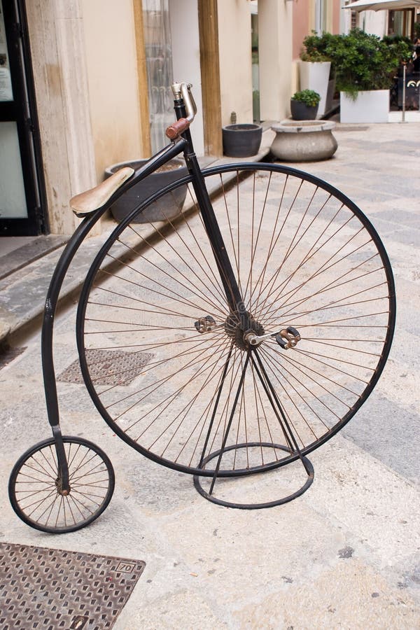 Ancient bike stock photo. Image of wheels, trade, cycle - 58072454