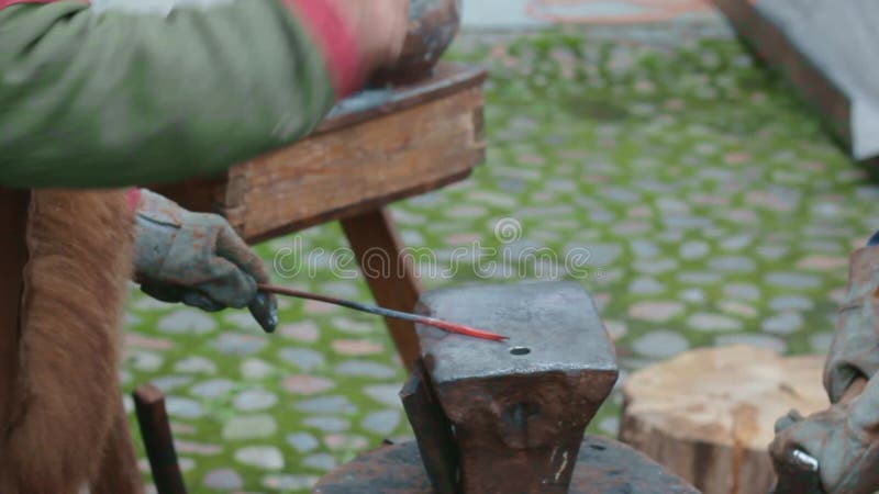 Ancient Forge and Blacksmith Sinks the Bugle in the Manual Medieval ...