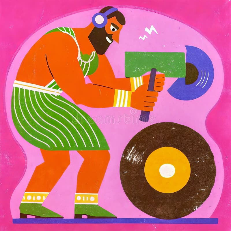 Ancient Blacksmith Forging Tools Under Starry Sky Stock Image - Image ...