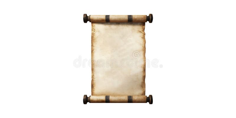 Ancient Blank Scroll. Historical Document Template for Text or Design ...