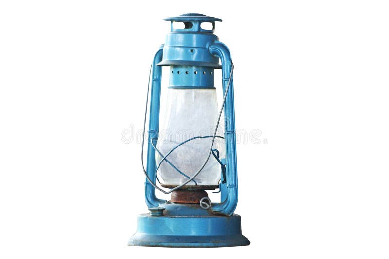 Ancient blue lamp stock photo. Image of bright, lantern - 133431394