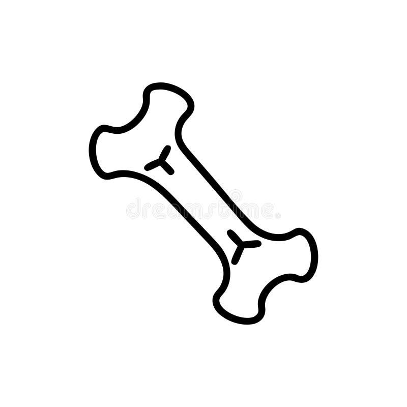 Ancient Bone Icon for Historical Themes Stock Vector - Illustration of ...