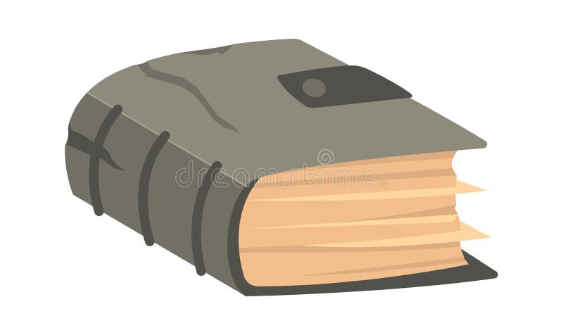 Ancient Book Flat Icon Old Manuscript Stock Vector - Illustration of ...