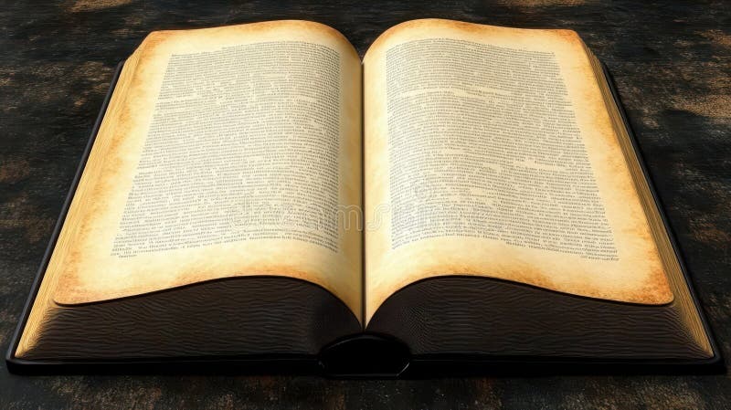 Ancient Book, History, Text, Pages Stock Illustration - Illustration of ...