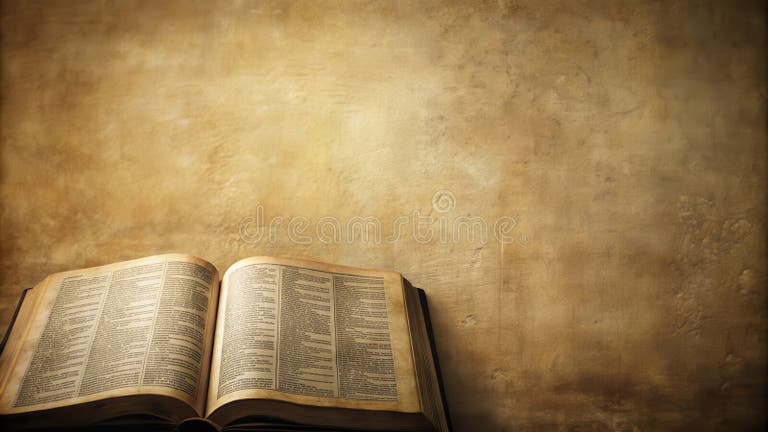 Ancient Book Open on Aged Parchment Background, Ready for Your Text ...