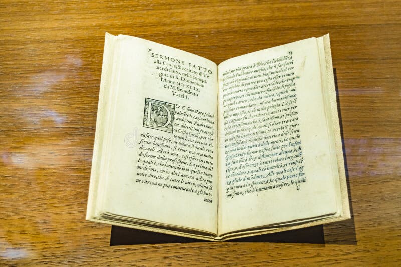 Ancient Book in the Museum of the Siena Cathedral Editorial Photo ...