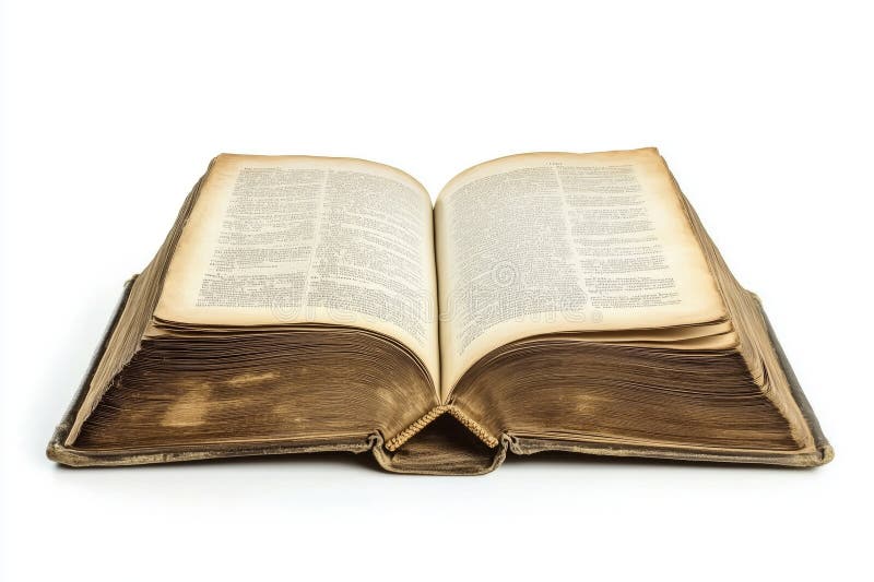 An Ancient Book Opened To Reveal Centuries of Knowledge and Wisdom on a ...