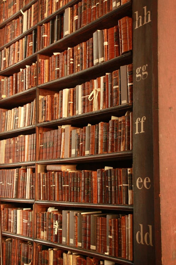 Ancient books stock photo. Image of trinity, dublin, shelf - 90252146