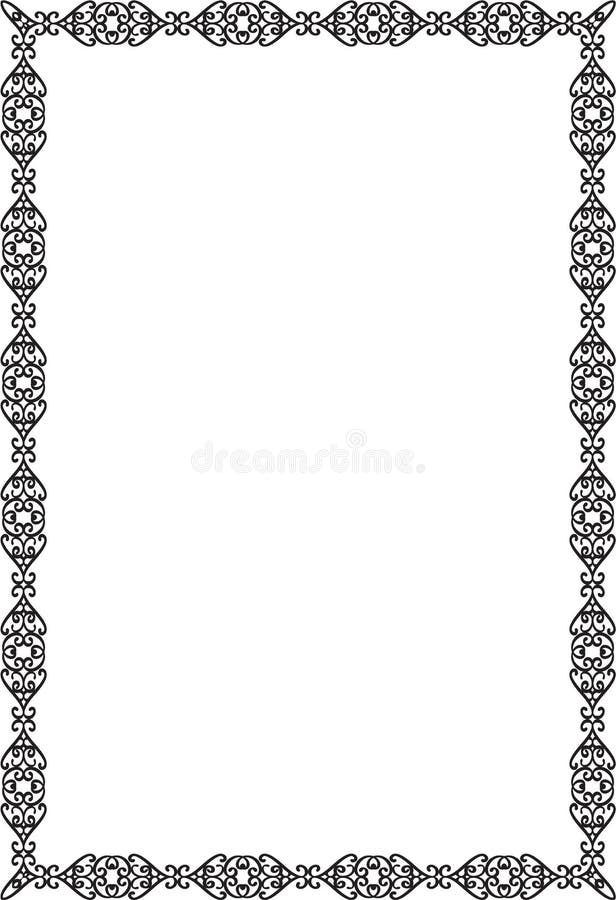 Ancient border stock vector. Illustration of design, decor - 50047490