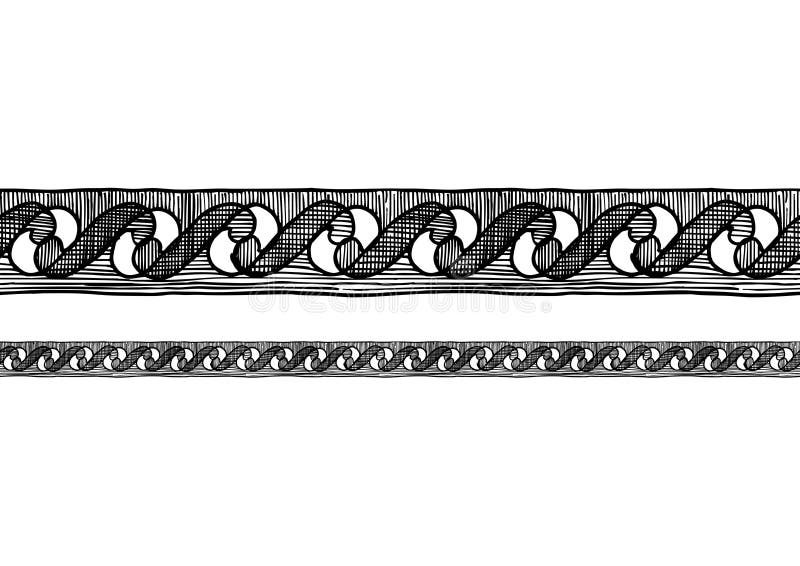 Ancient border stock vector. Illustration of design, decor - 50047490