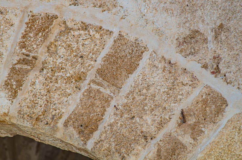 The Ancient Brick Arch of the an Old Eastern Medieval Castle Stock ...