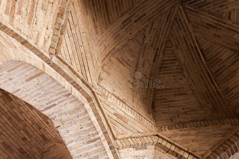 Ancient Brick Dome, Abstract Arabic Interior Details Stock Image ...