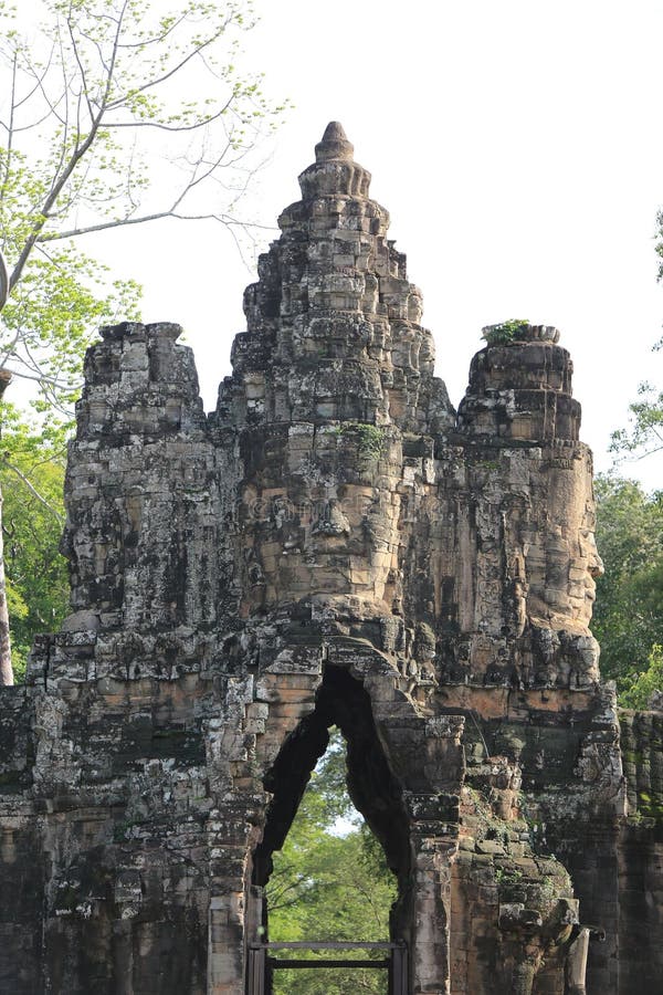 Ancient Brick Structure Situated Near the Renowned Angkor Wat Temple ...