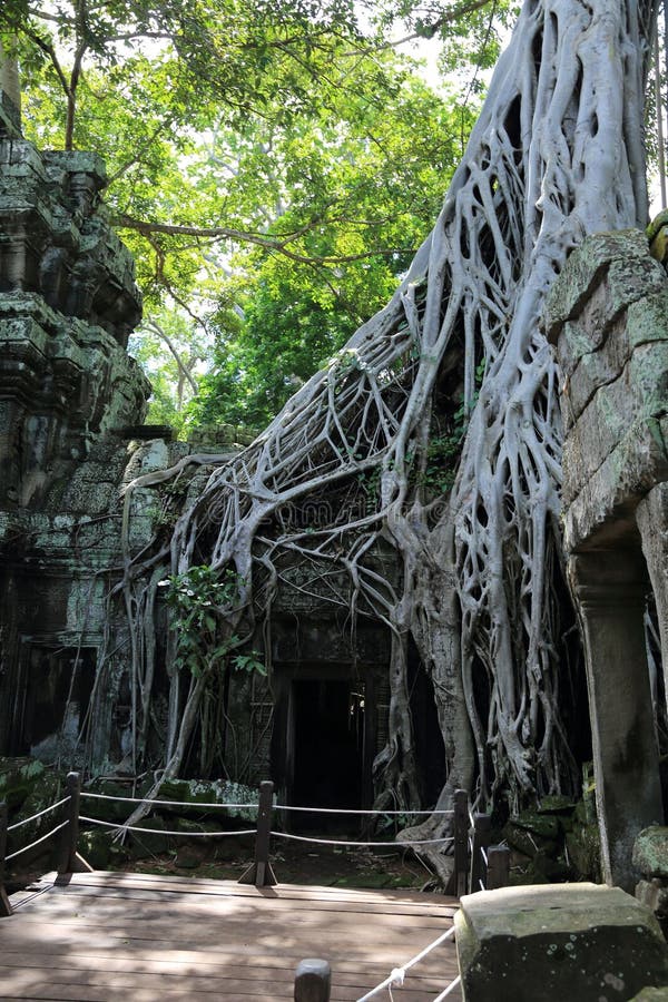 Ancient Brick Structure Situated Near the Renowned Angkor Wat Temple ...