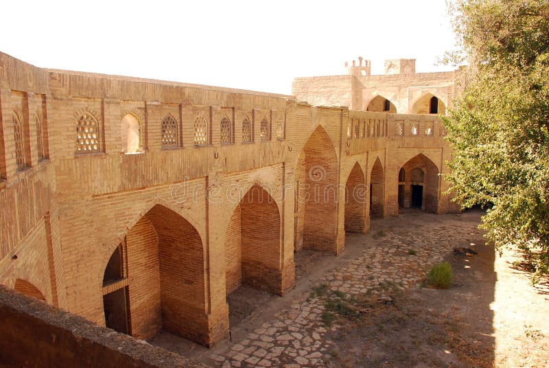 Ancient Brick Wall With Arches Stock Photo - Image of brick, shop: 53664246
