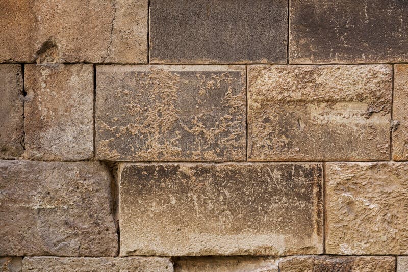 Rectangle Stone Brick Wall stock photo. Image of walls - 164171586